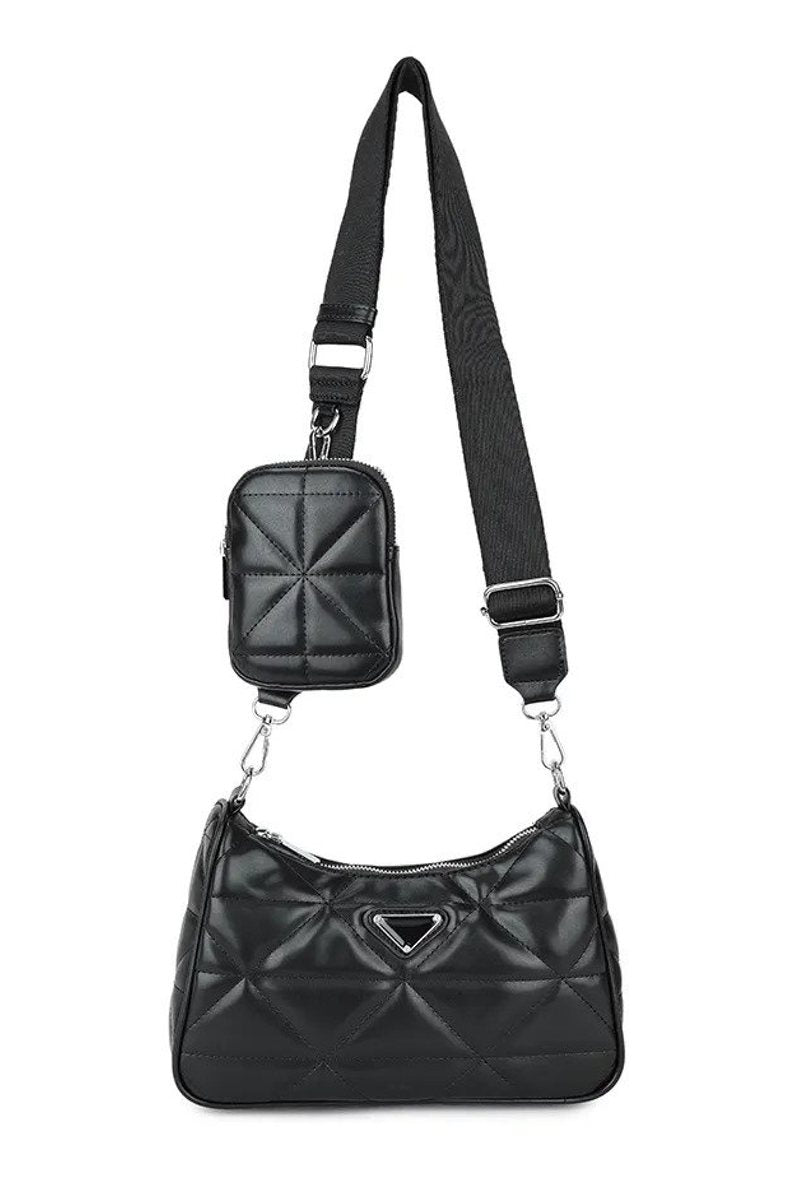 Cross Body Pocket Detail Bag - Black – AJ VOYAGE